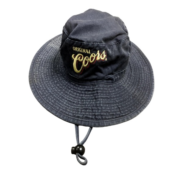 Coors | Accessories | Vintage Coors Original Beer Bucket Hat Faded Navy ...
